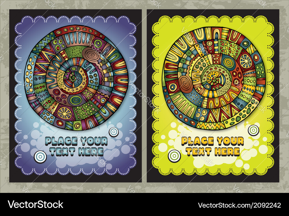 Abstract round backgrounds Royalty Free Vector Image