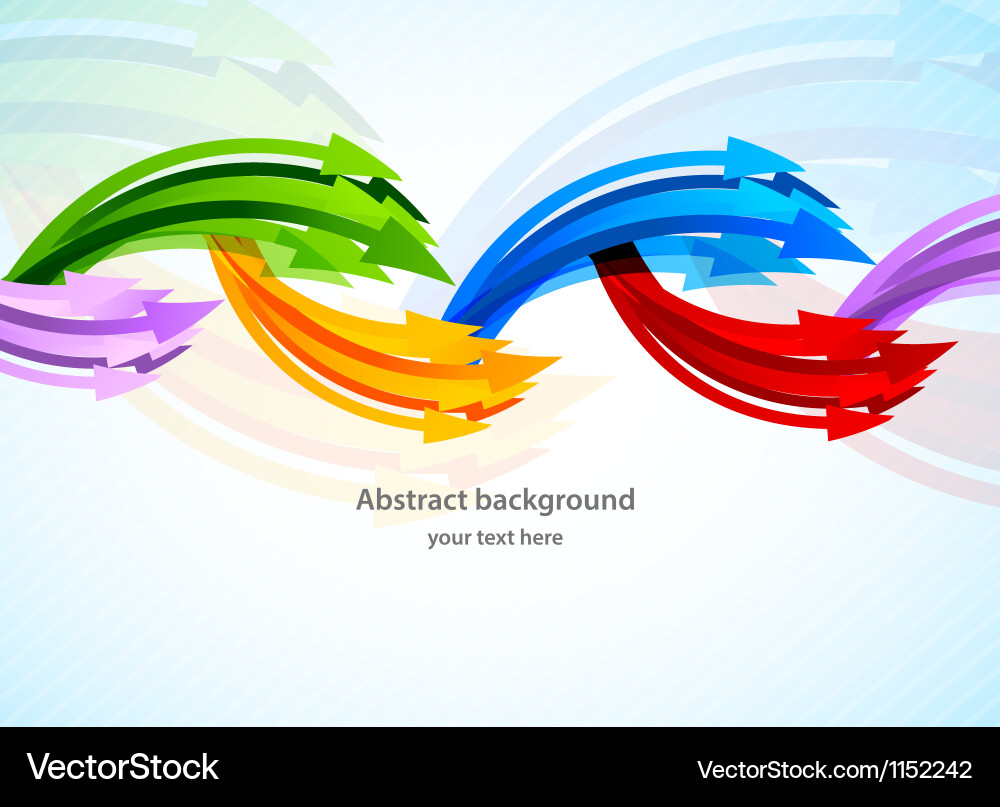 Background with colorful arrow Royalty Free Vector Image