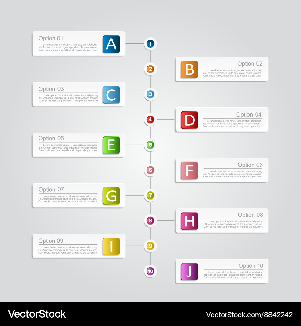 Data Presentation Template Royalty Free Vector Image