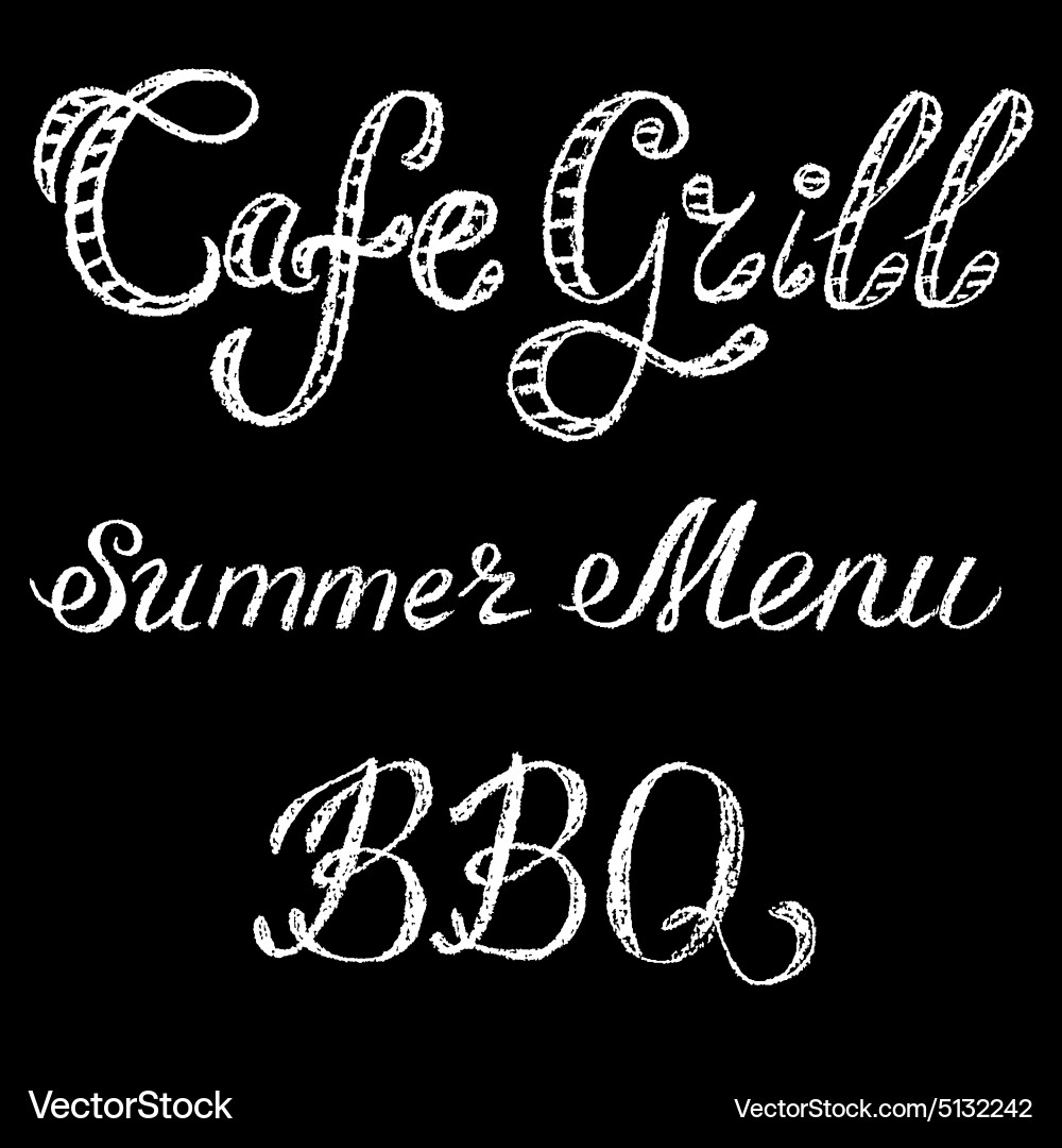 Grill cafe Royalty Free Vector Image - VectorStock