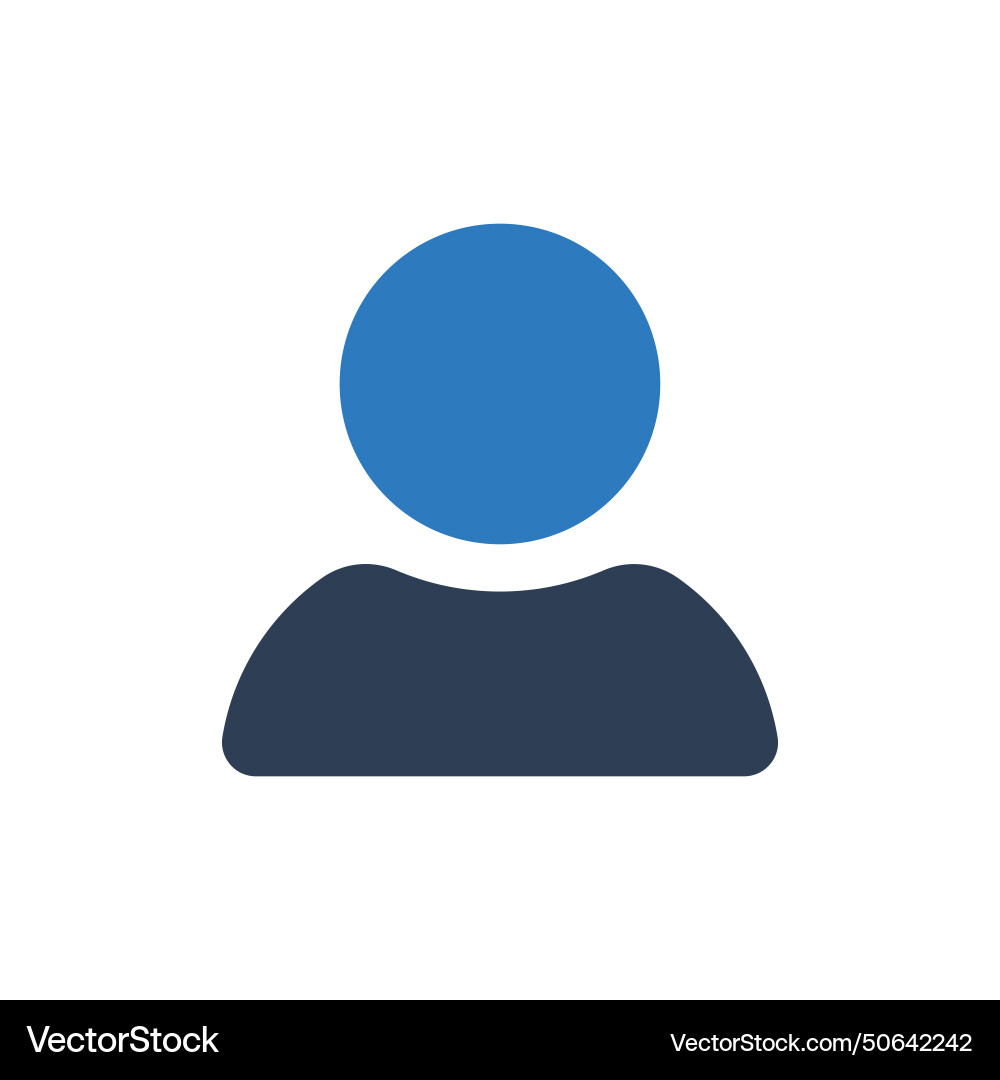 User icon profile pictogram isolated Royalty Free Vector