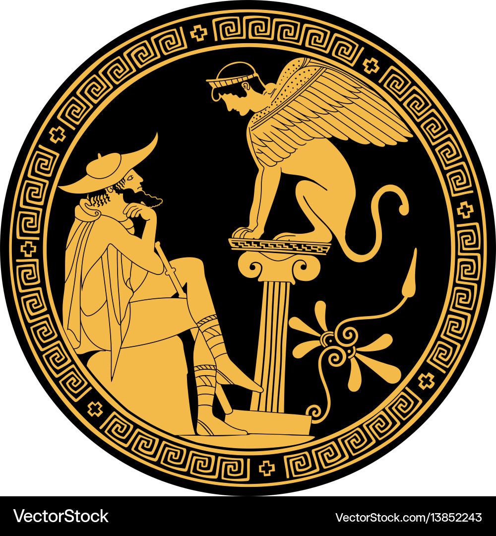 Greek drawing Royalty Free Vector Image - VectorStock