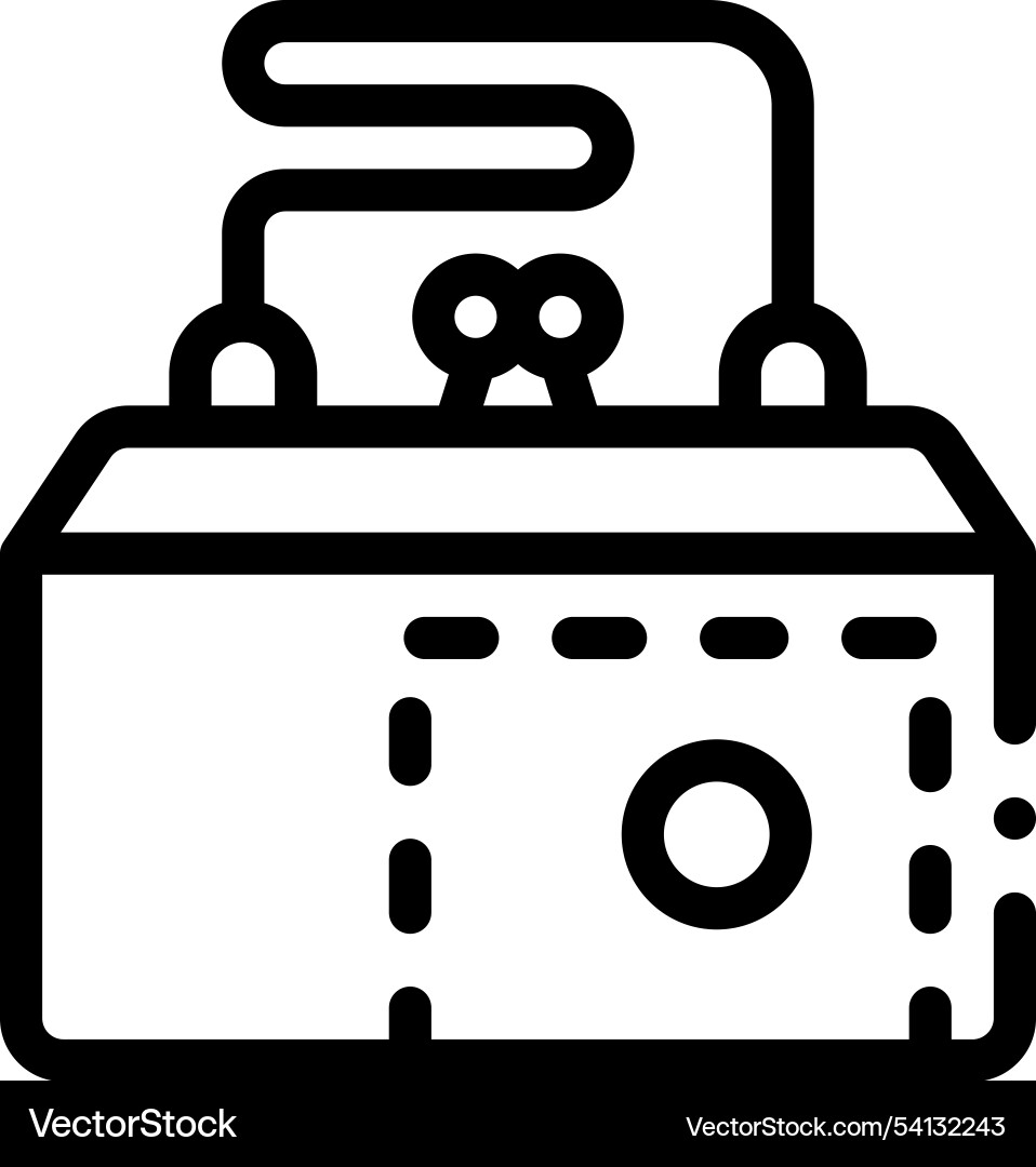 Hide and seek icon thin linear style design Vector Image