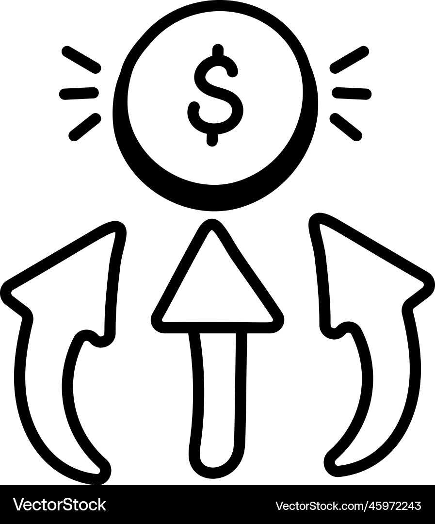 Value increase Royalty Free Vector Image - VectorStock