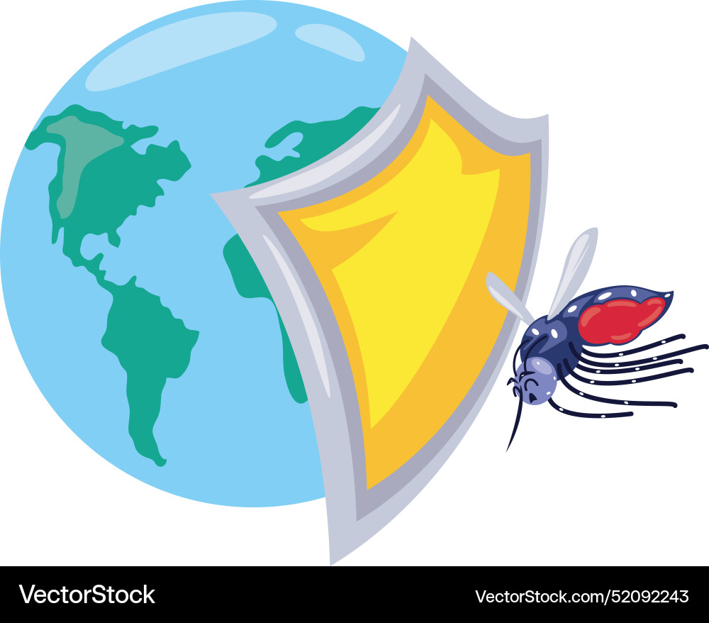 World dengue prevention disease Royalty Free Vector Image
