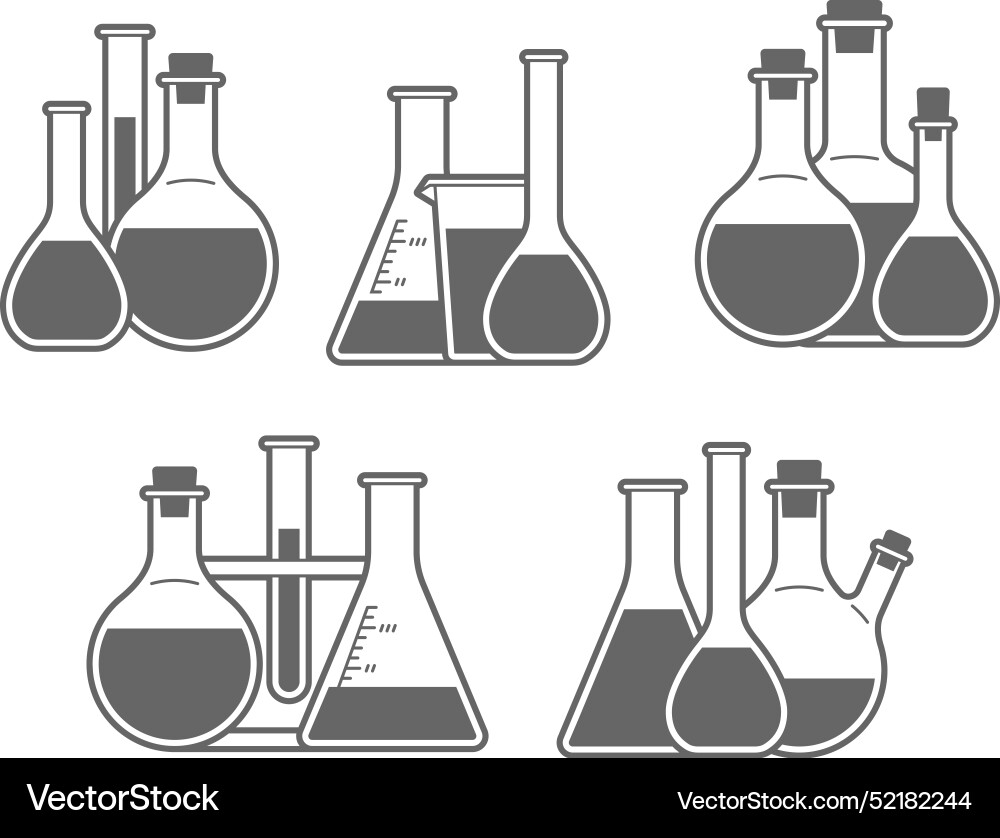Chemical glassware icon Royalty Free Vector Image