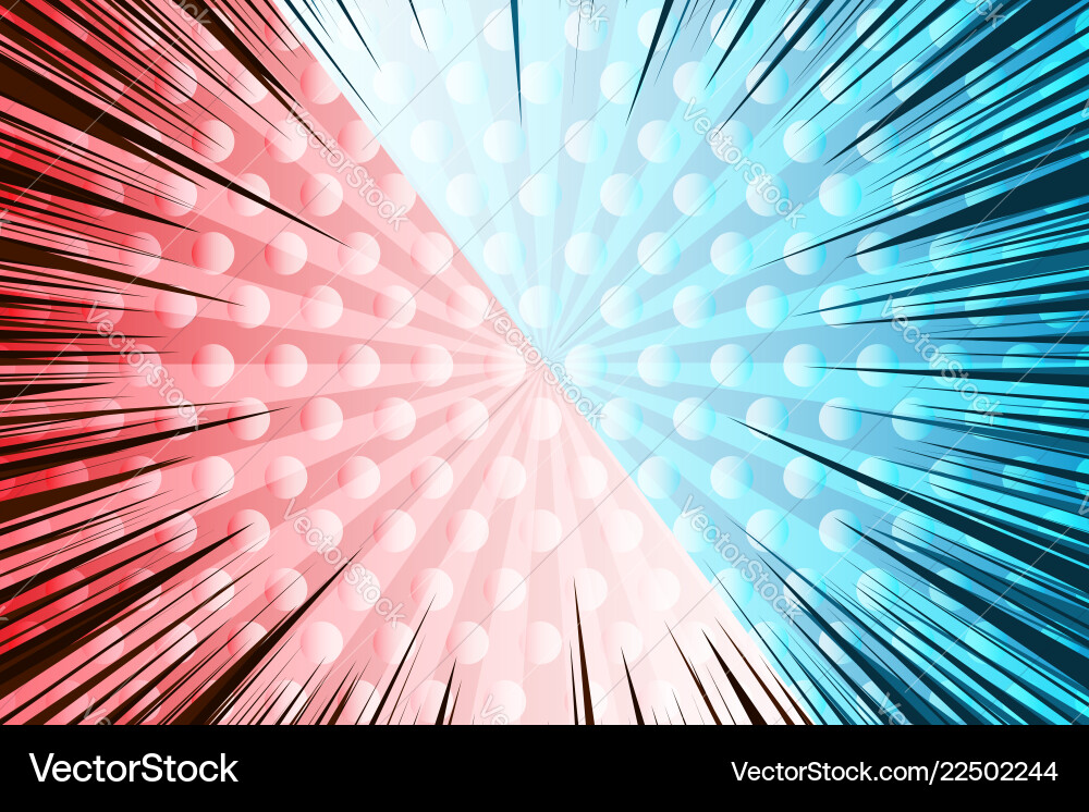Comic versus light concept Royalty Free Vector Image