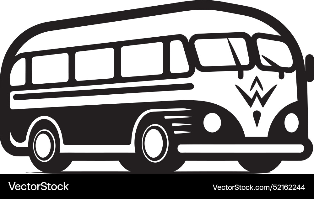 Express bus for time critical information retro Vector Image