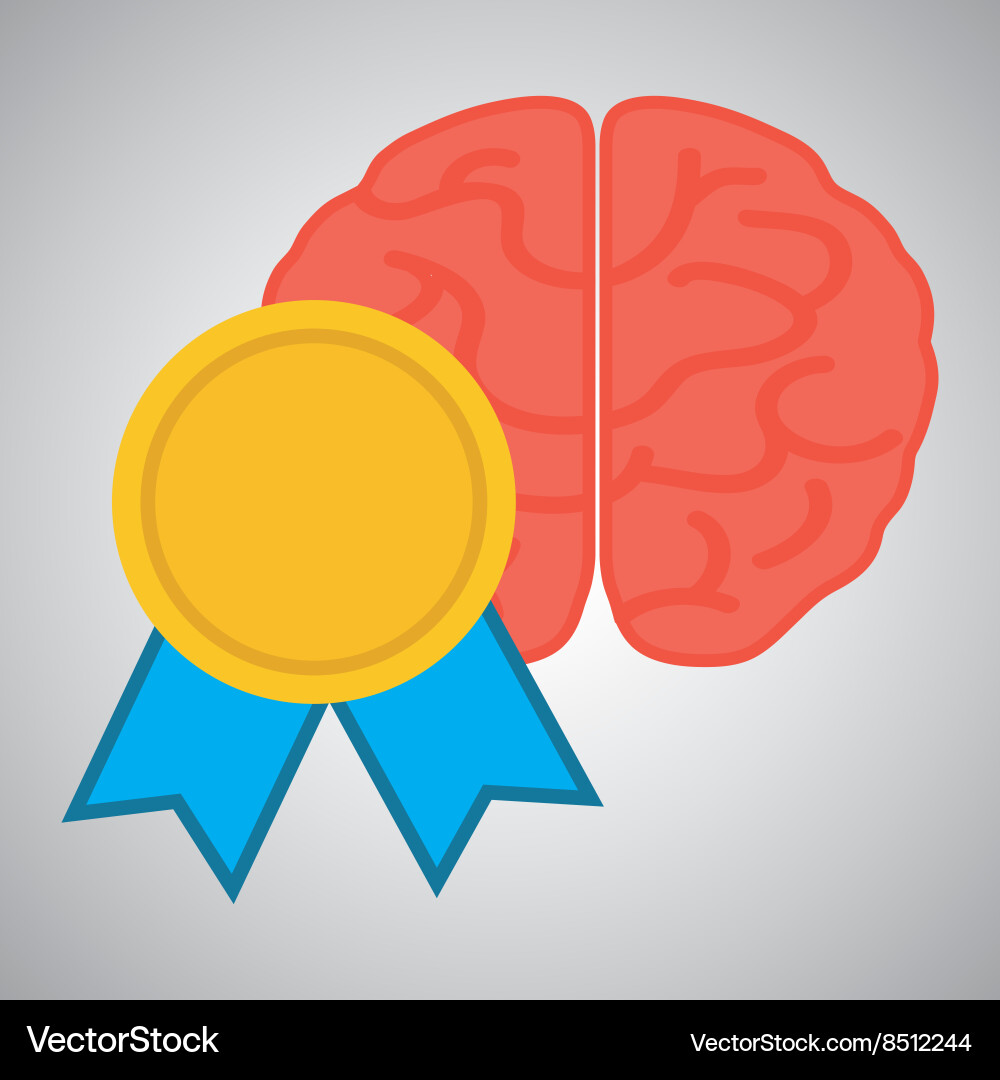 Flat about achievement design Royalty Free Vector Image