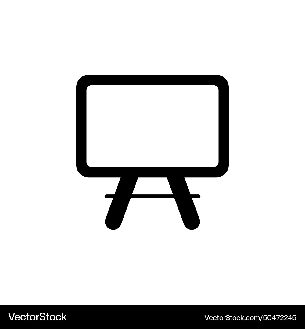 Blackboard math lesson flat icon Royalty Free Vector Image