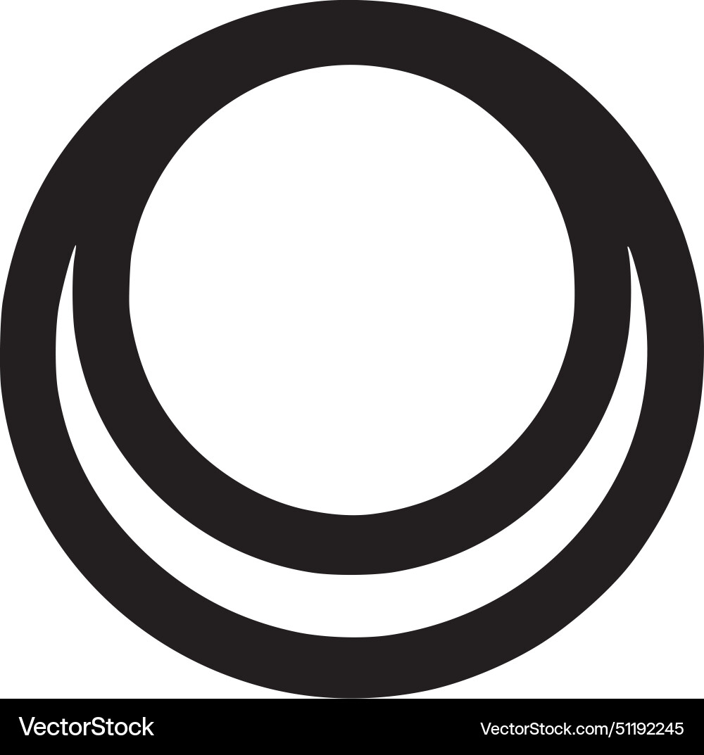 Circle - minimalist and simple silhouette Vector Image