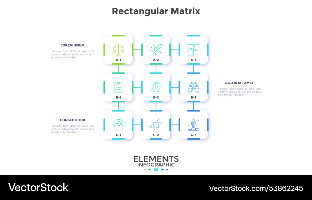 Corporate Success Matrix Royalty Free Vector Image
