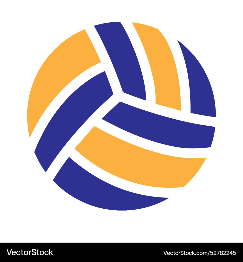 Volleyball ball icon Royalty Free Vector Image