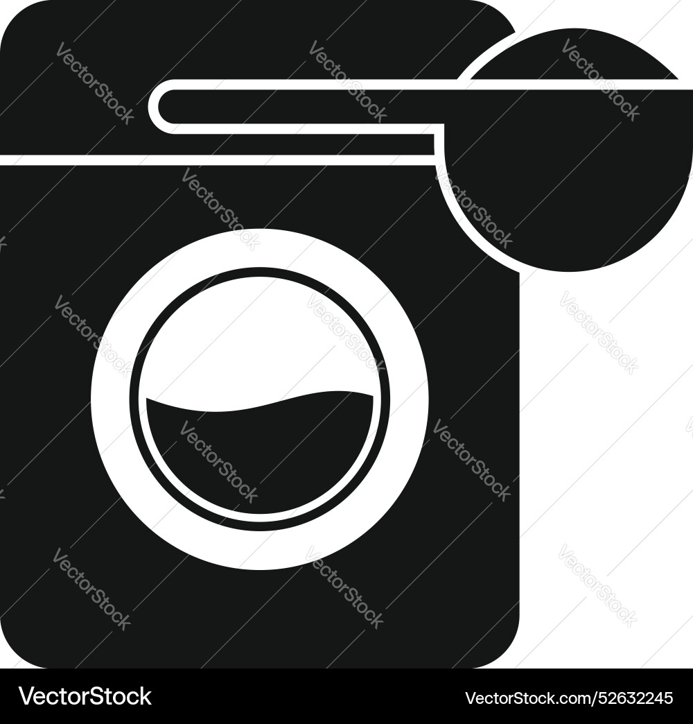 Washing machine adding laundry detergent icon Vector Image