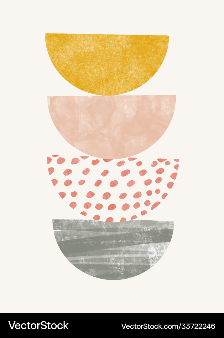 Geometric Balance Shapes Royalty Free Vector Image