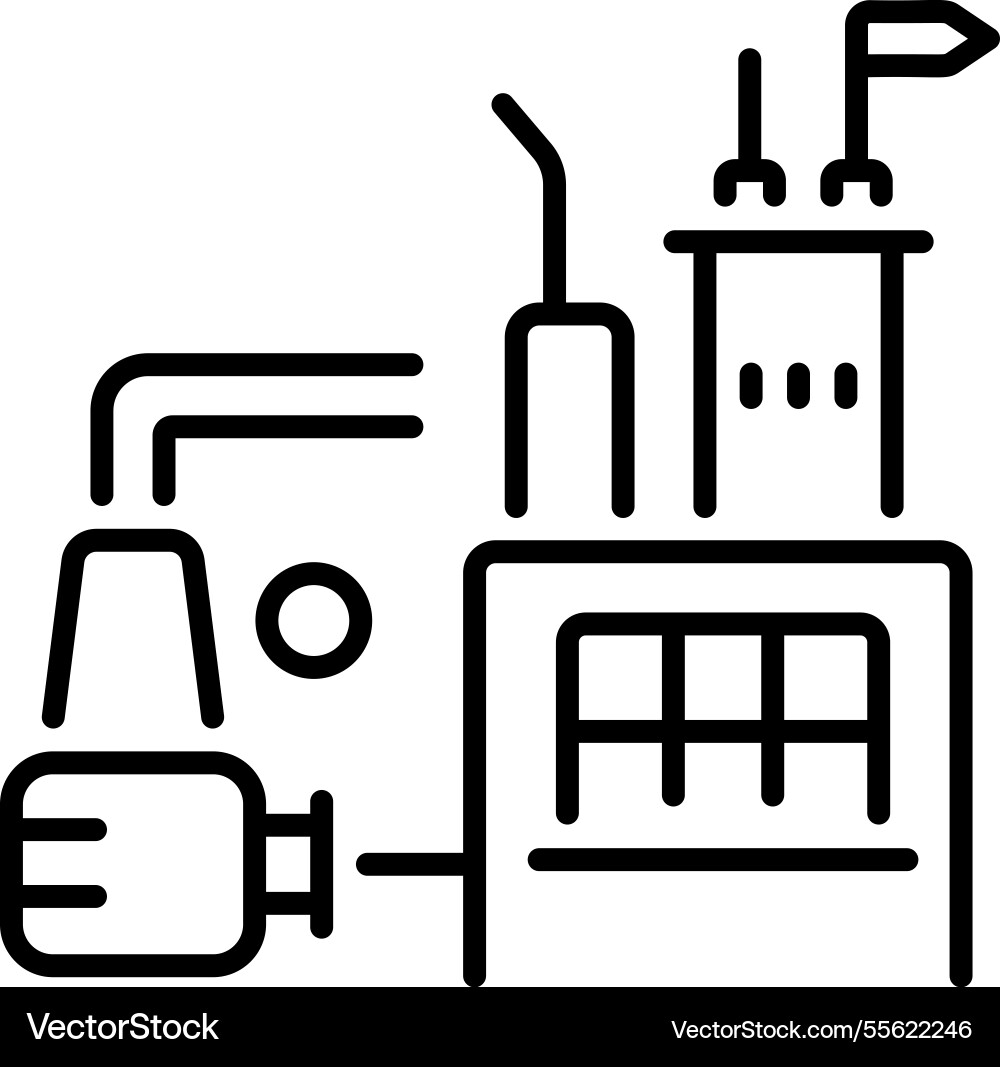 Manufacturing plant Royalty Free Vector Image - VectorStock