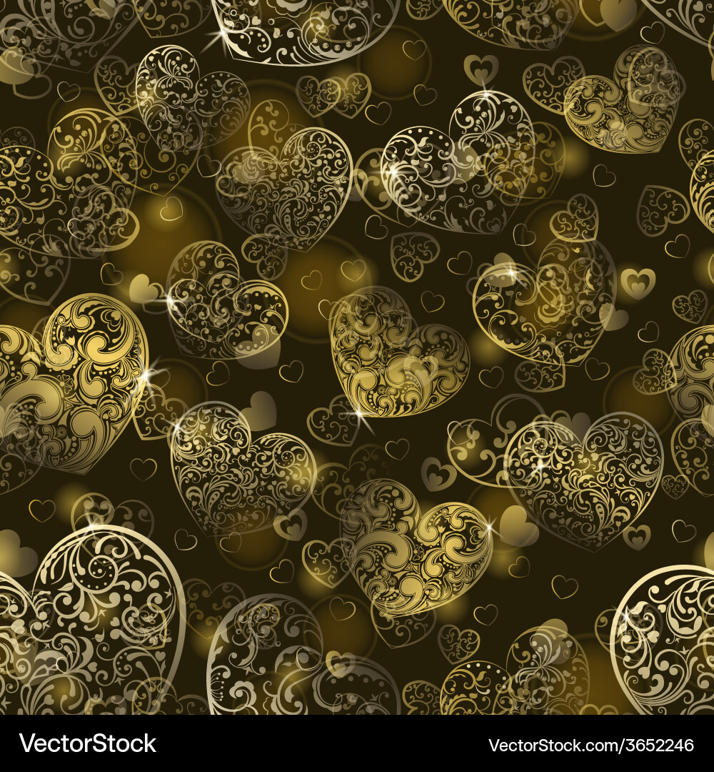 Ornate Heart Pattern Royalty Free Vector Image