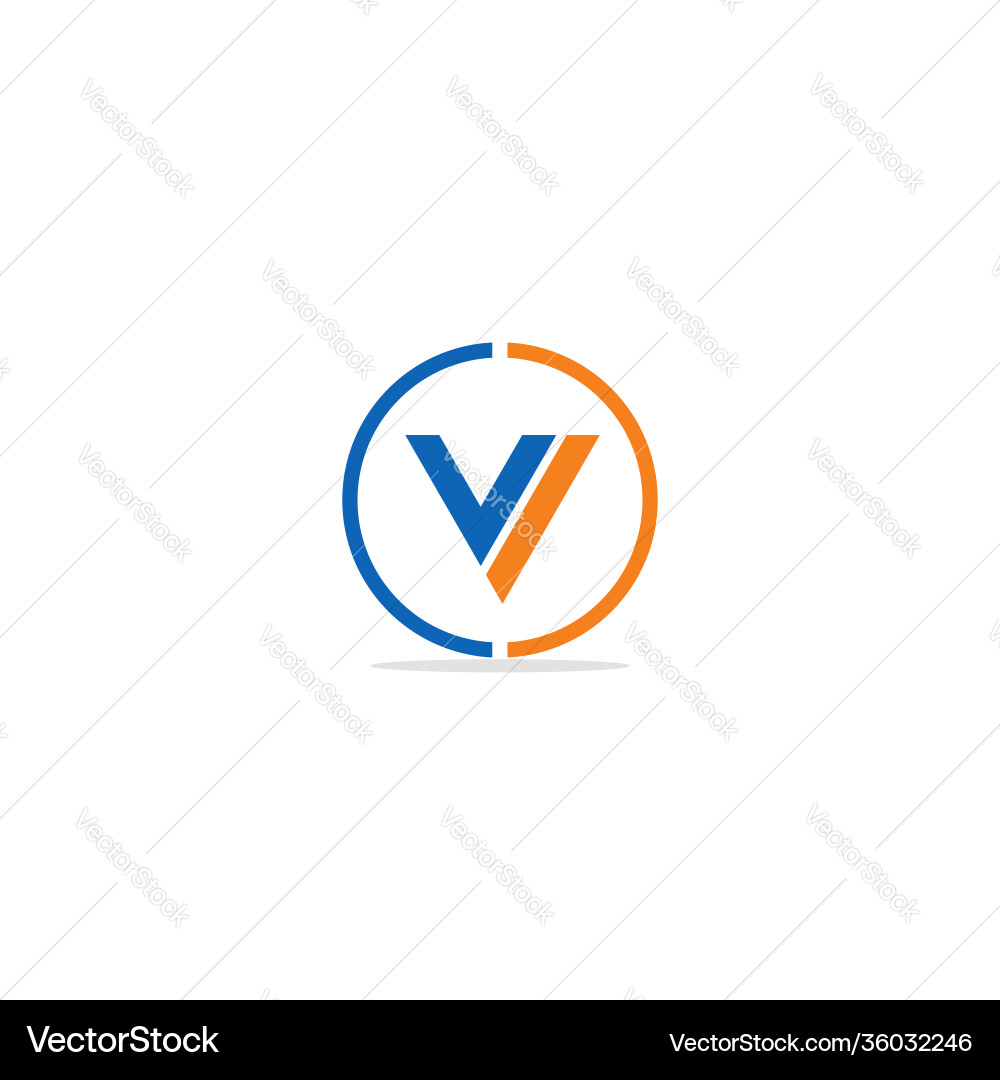 V initial logo (36032246) – Royalty-Free Vector | VectorStock