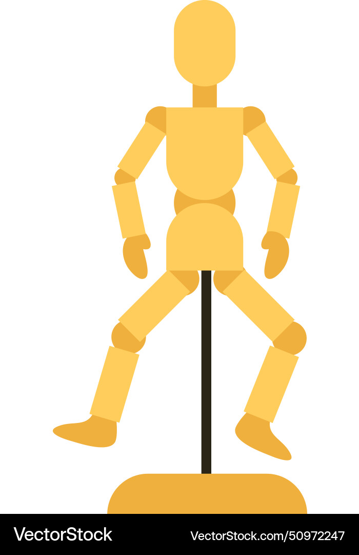 Art wooden model Royalty Free Vector Image - VectorStock