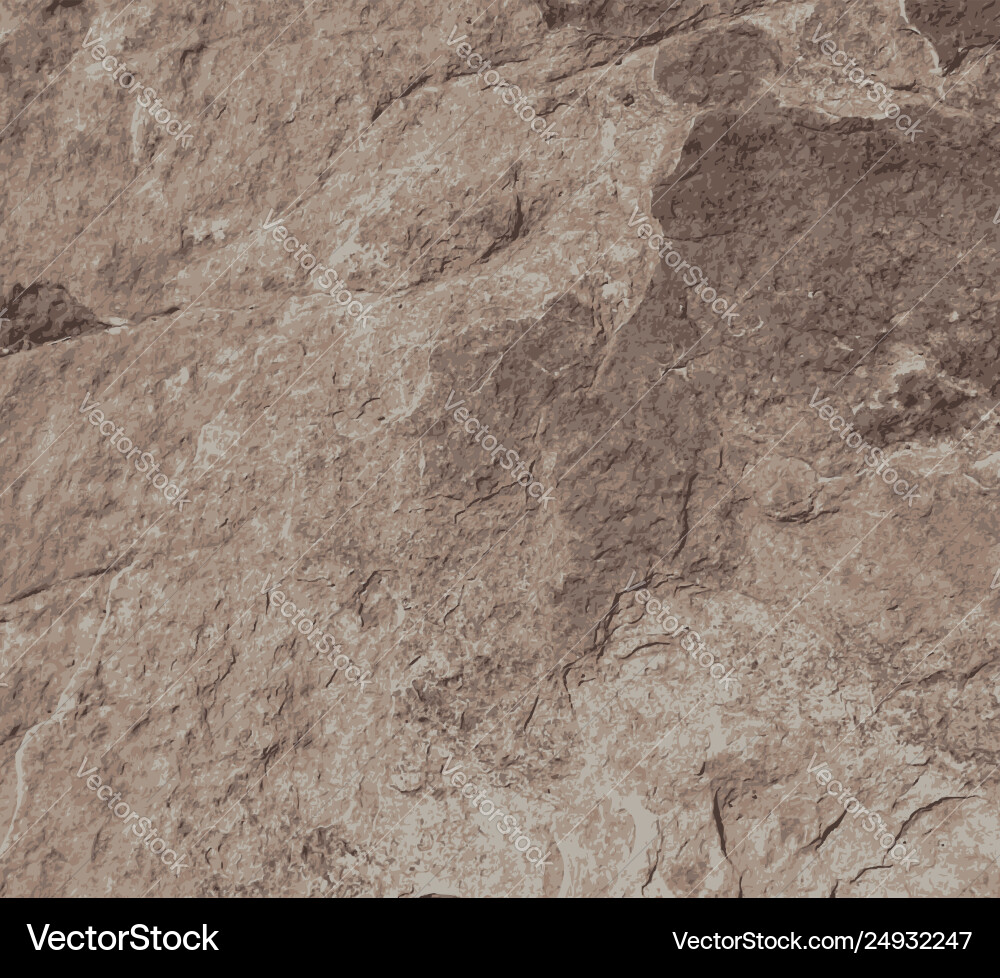 Brown rock wall Royalty Free Vector Image - VectorStock
