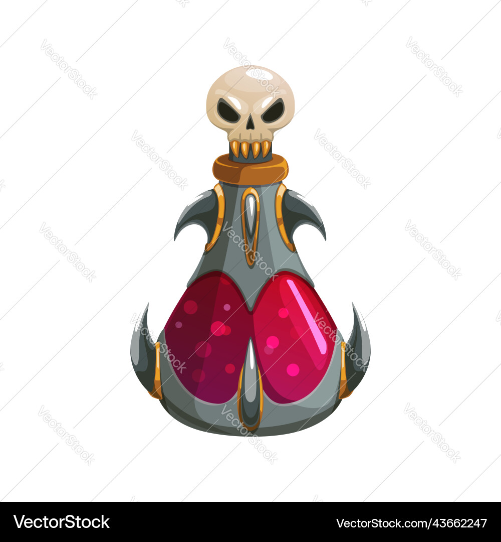Potion bottle icon magic elixir in flask Vector Image