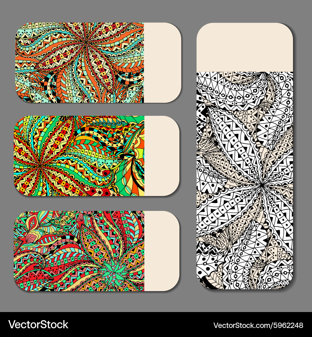 Abstract cards Royalty Free Vector Image - VectorStock