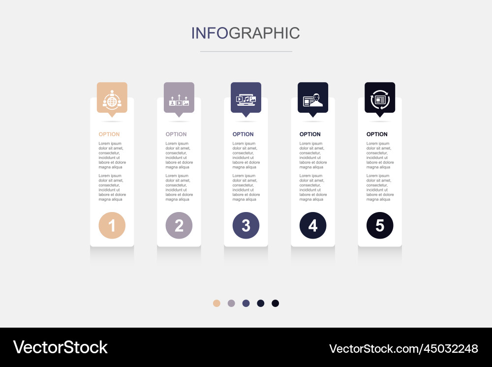 Digital Content Strategy Infographic Royalty Free Vector