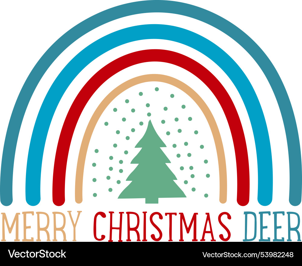 Merry christmas deer Royalty Free Vector Image