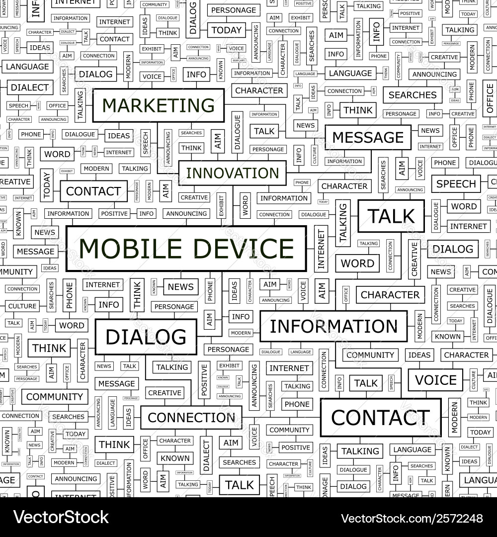 Mobile device Royalty Free Vector Image - VectorStock