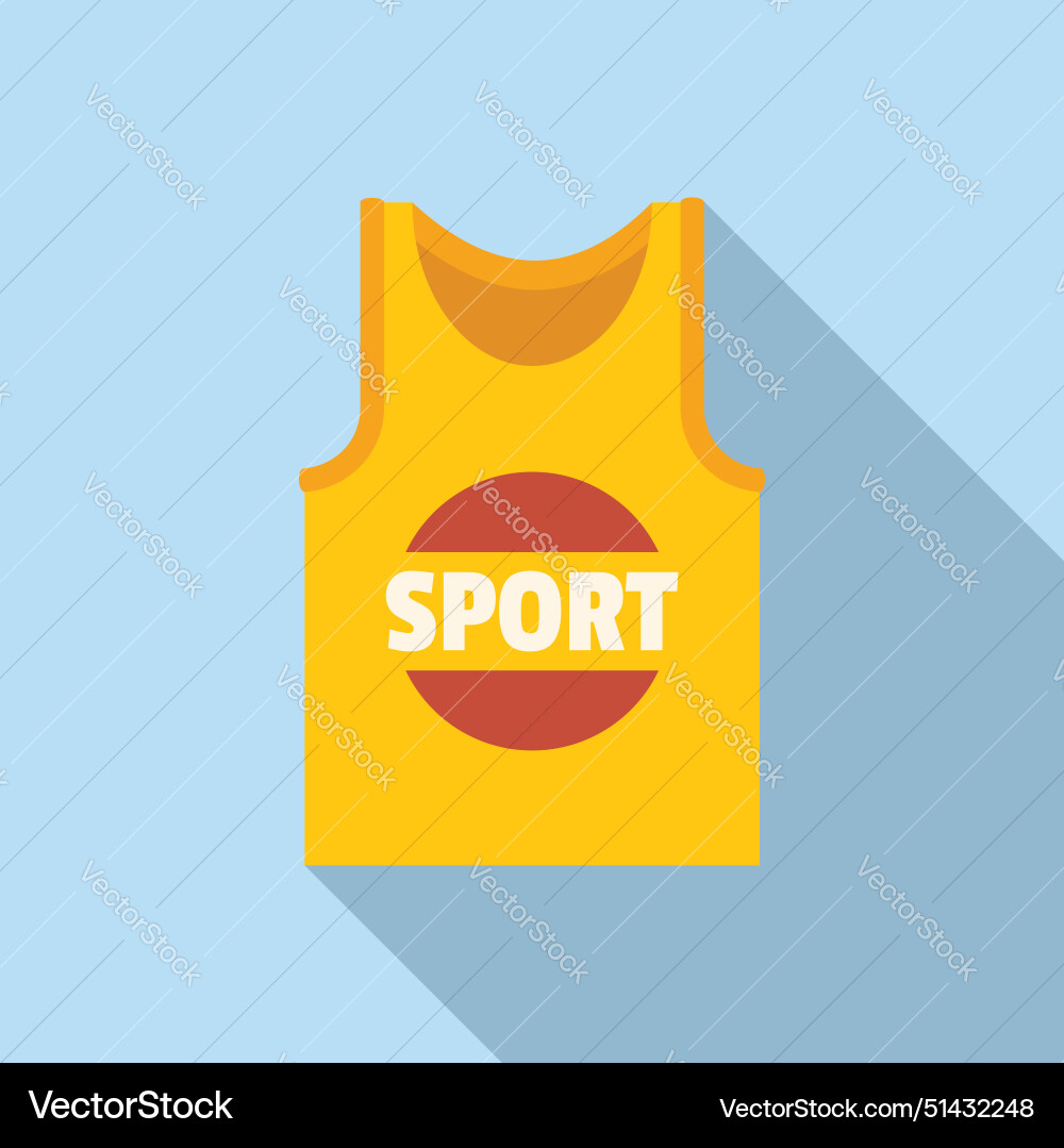 Sport tank top icon on blue background Royalty Free Vector