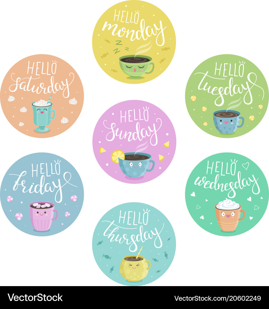 Hello Thursday Cartoon Vector Images (33)