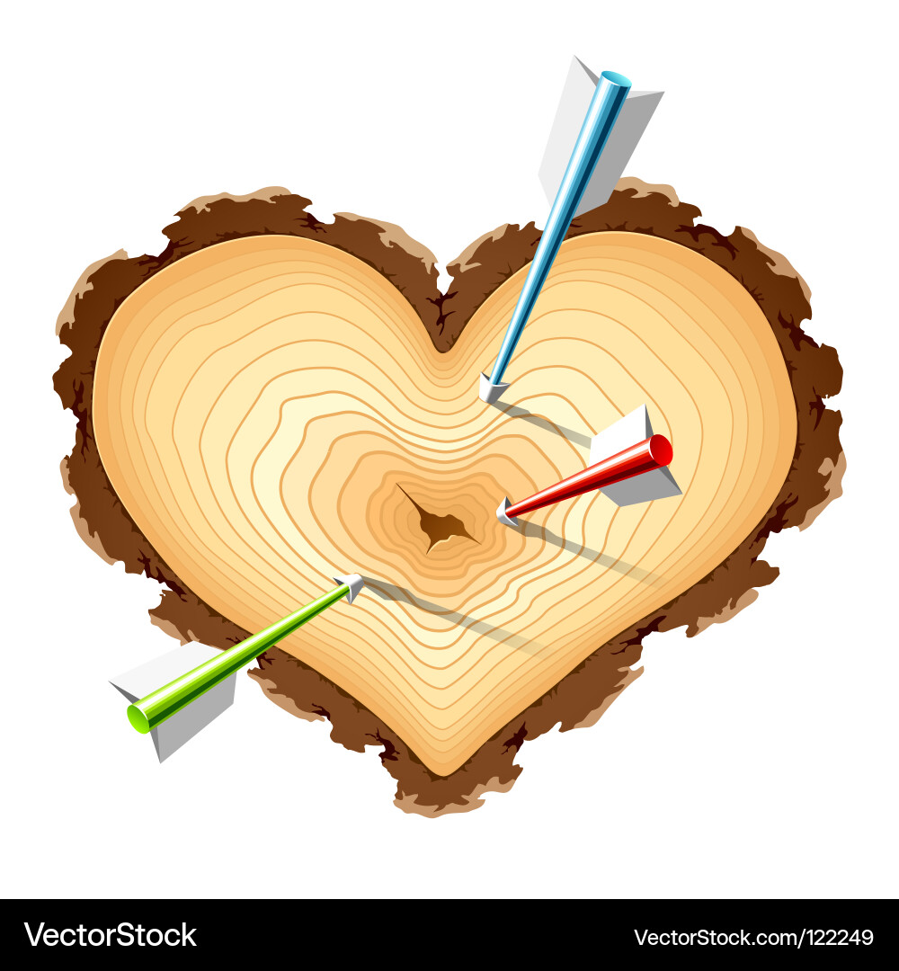 Heart shape design element Royalty Free Vector Image