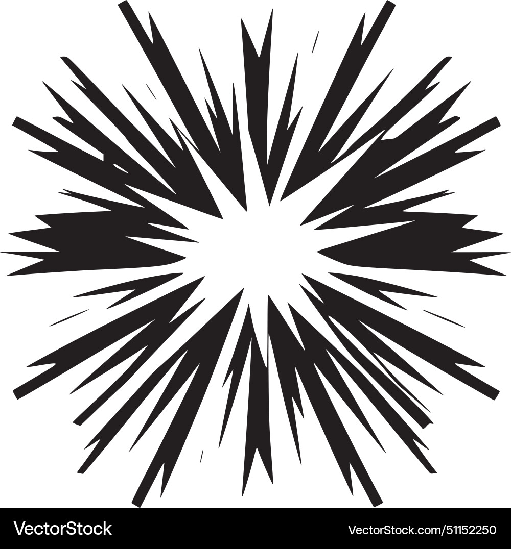 Explosion - high quality logo - ideal for t-shirt Vector Image