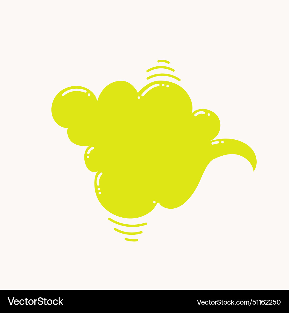 Hand drawn funny speech bubble shape Royalty Free Vector