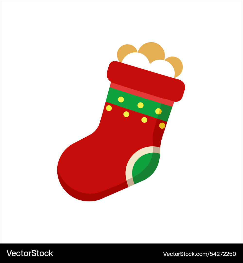 Holiday christmas stockings clipart design Vector Image