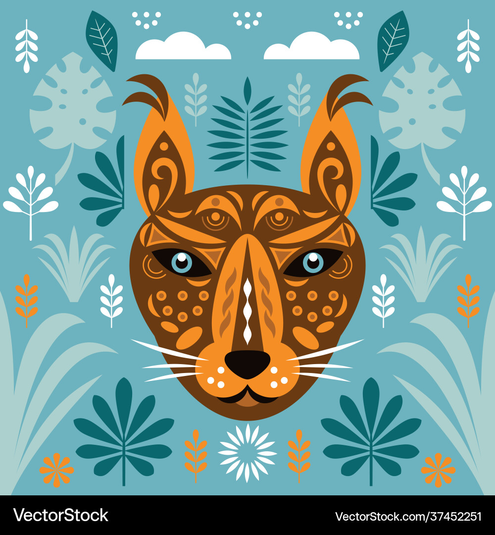 Geometric Bobcat Vector Images (45)