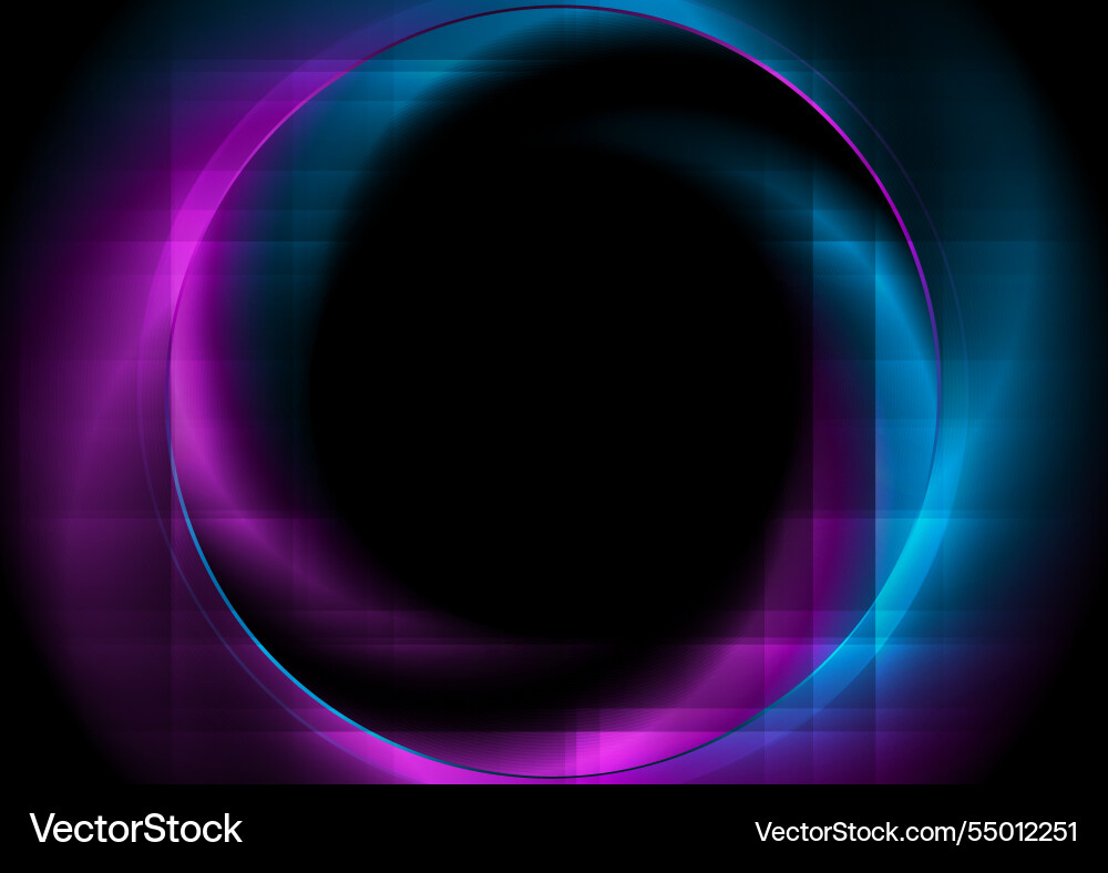 Blue and violet bright glowing glossy circle Vector Image