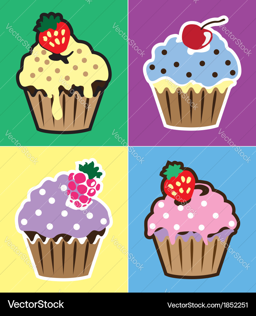 Cakes Royalty Free Vector Image - VectorStock