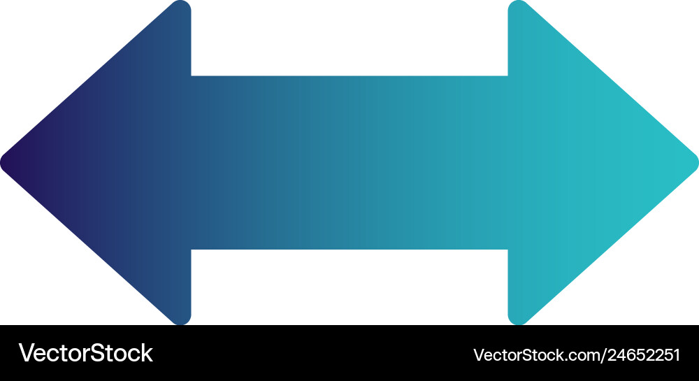 Doppelpfeil Icon Lizenzfreies Vektorbild - VectorStock