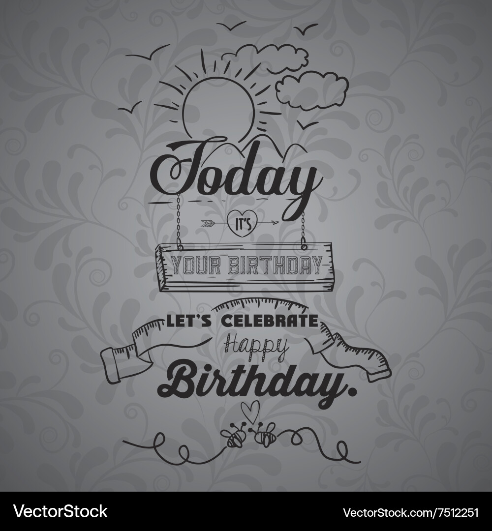 Happy birthday design Royalty Free Vector Image