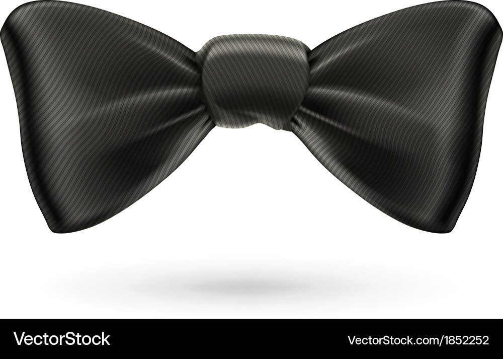 Black Bow Tie Royalty Free Vector Image - VectorStock