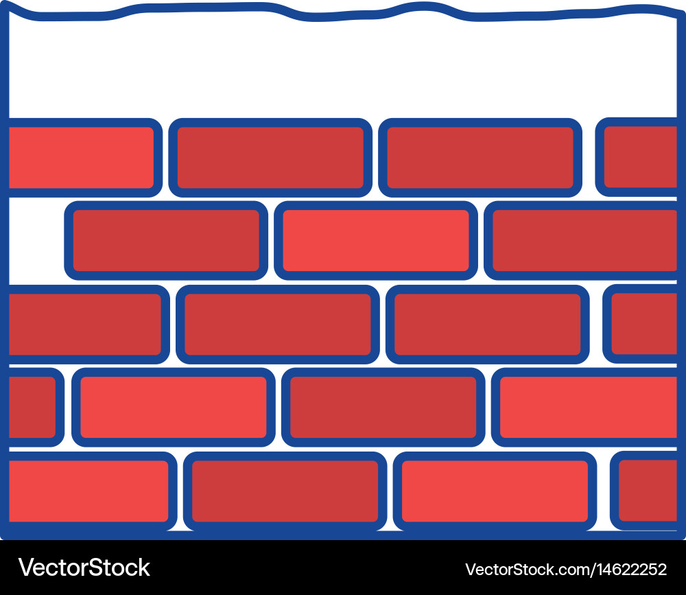 Construction brick isolated Royalty Free Vector Image