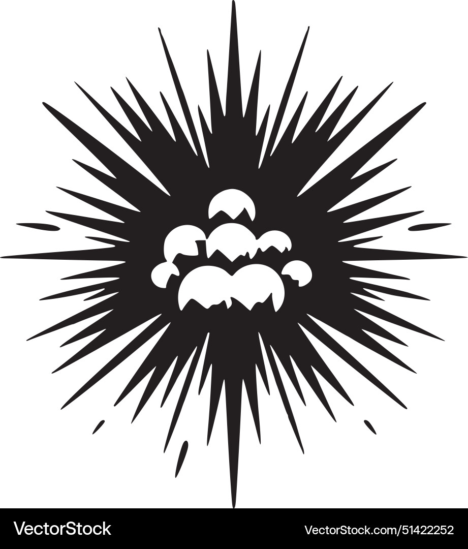 Explosion - high quality logo ideal for t-shirt Vector Image