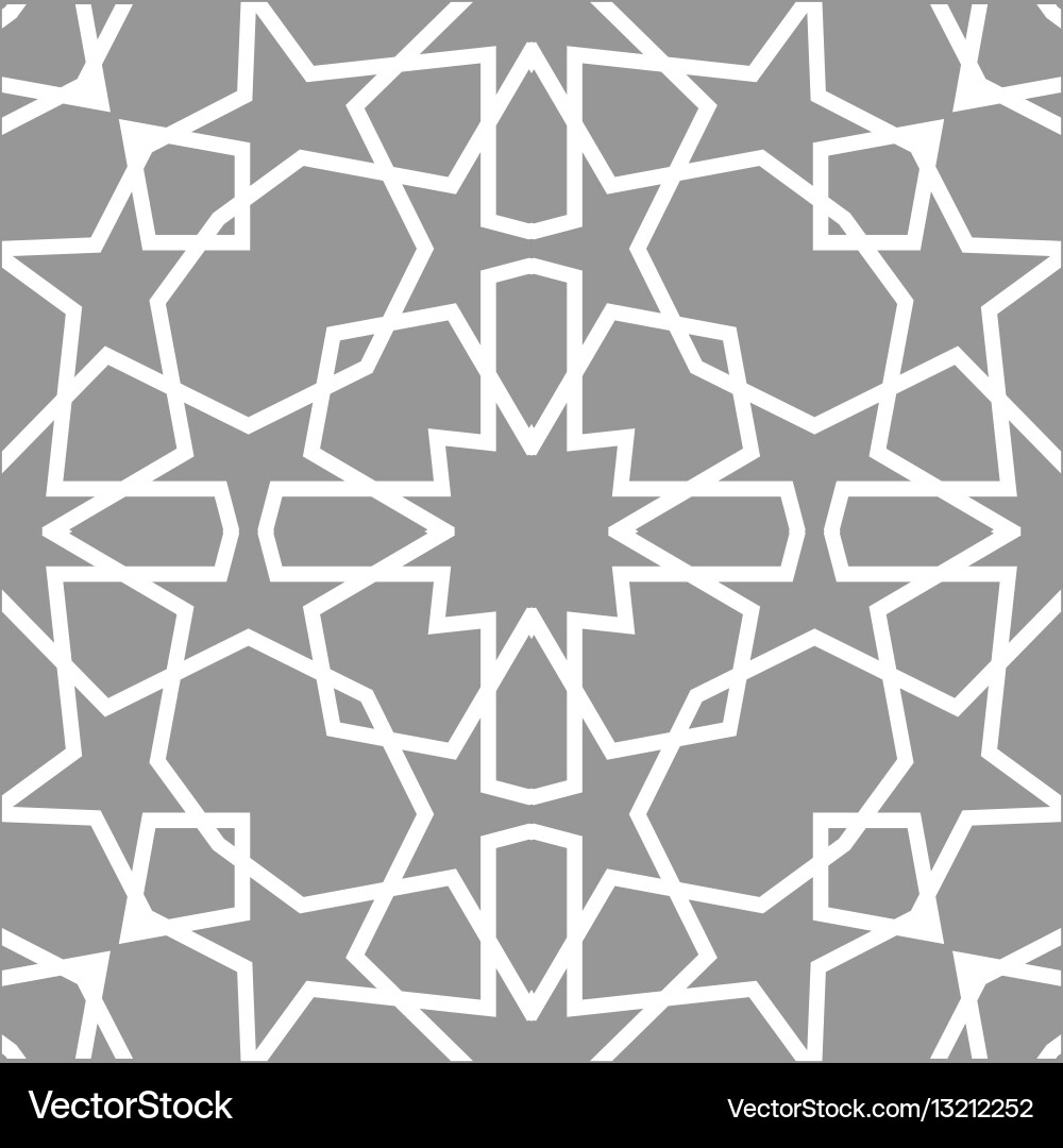 Geometric arabic seamless pattern abstract Vector Image