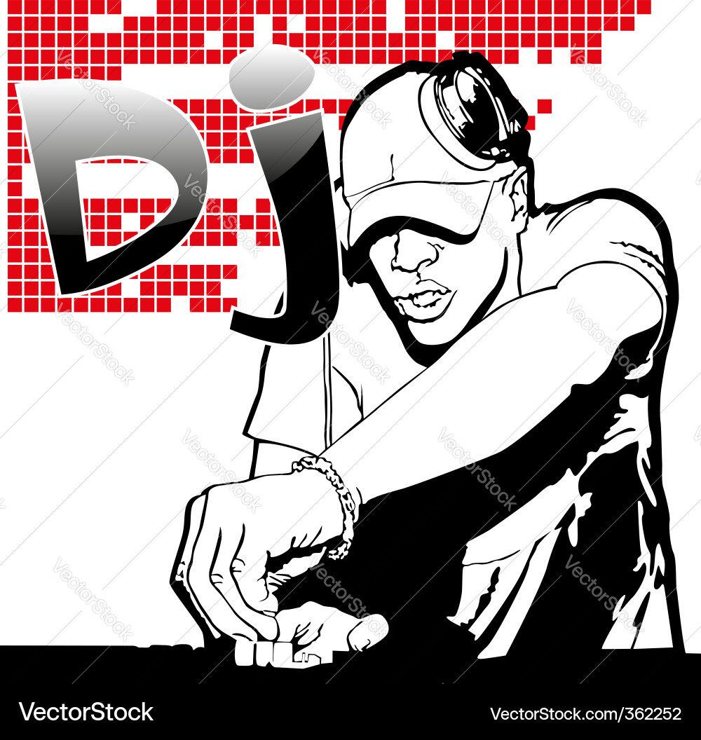 Rapper DJ Royalty Free Vector Image - VectorStock