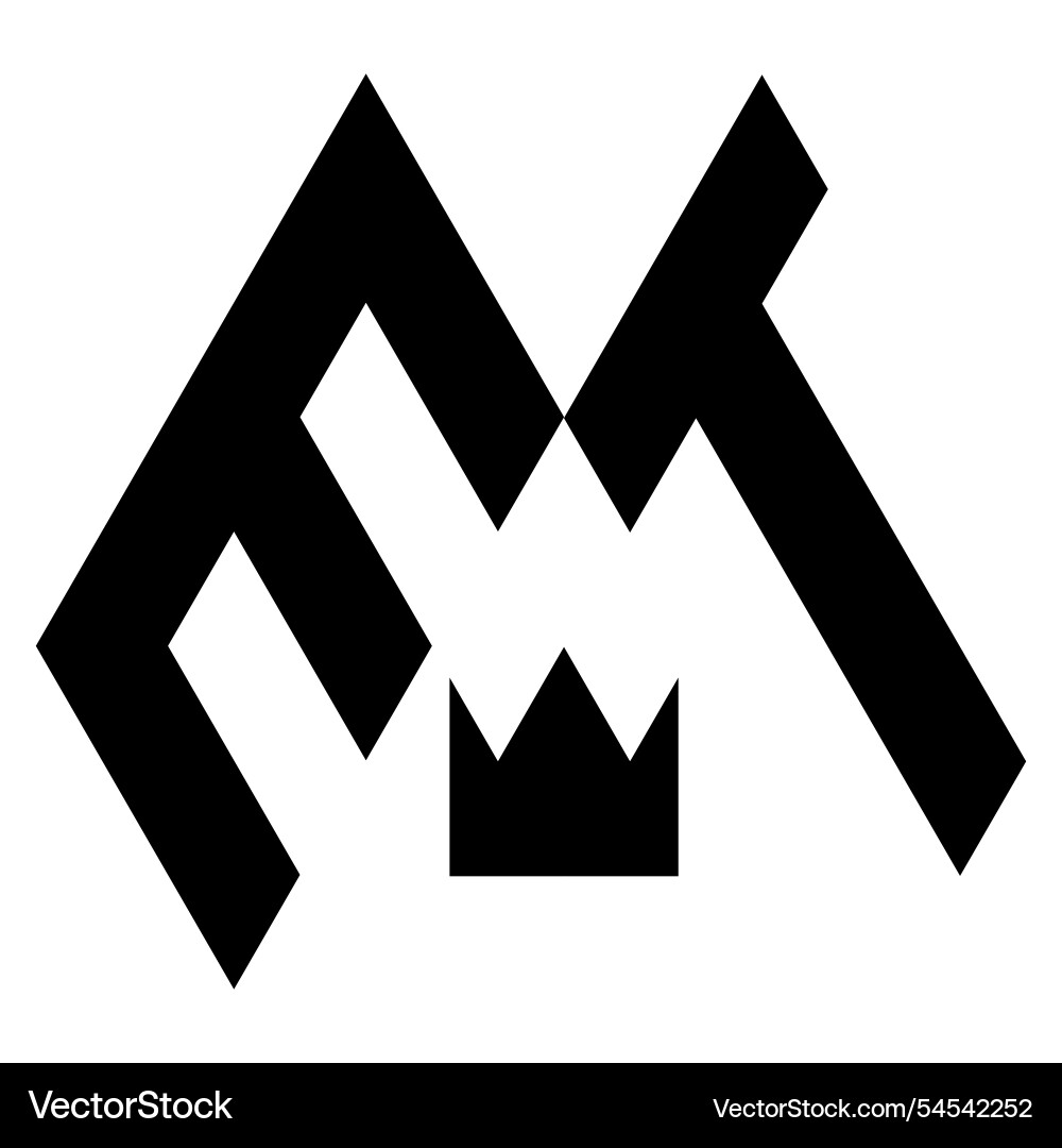 Stylish et initial letter logo with clean Vector Image