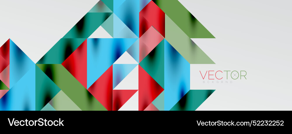 Tech minimal overlapping triangle shapes elements Vector Image