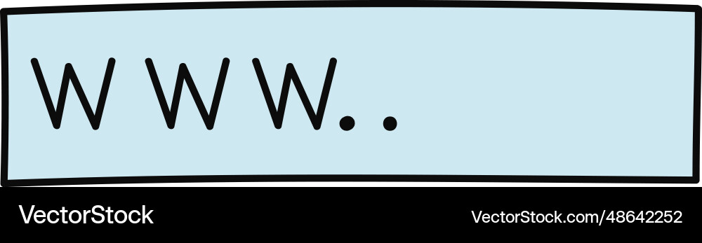 Web site address line Royalty Free Vector Image