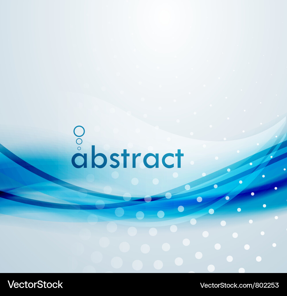 Abstract Blue Wave Background Royalty Free Vector Image