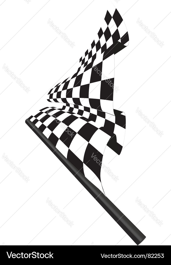 Checked flags Royalty Free Vector Image - VectorStock